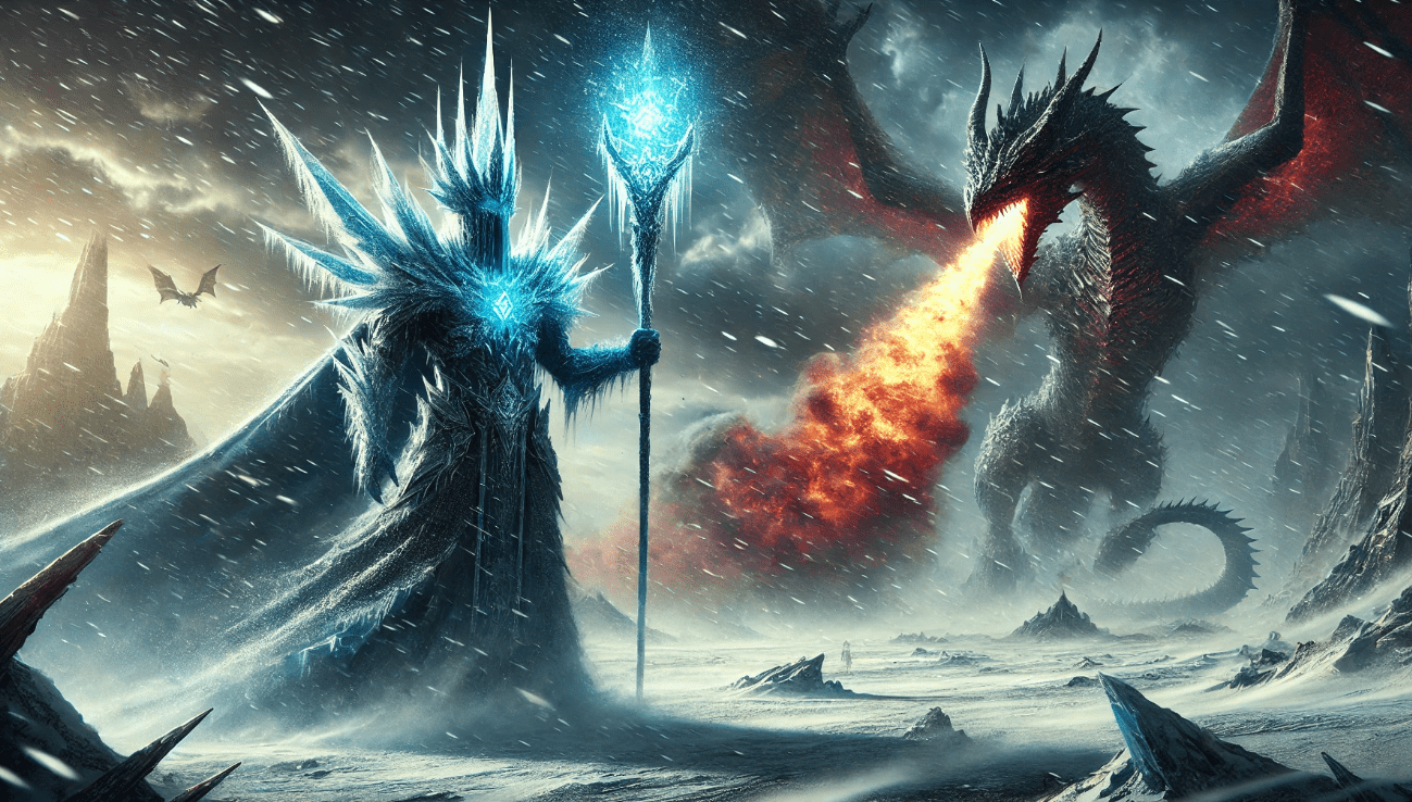The symbolic connection between ice and fire in the Night King’s lore