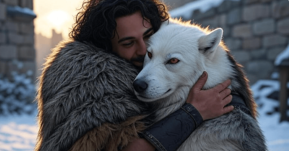 Jon Snow and Ghost: The Heart of Game of Thrones